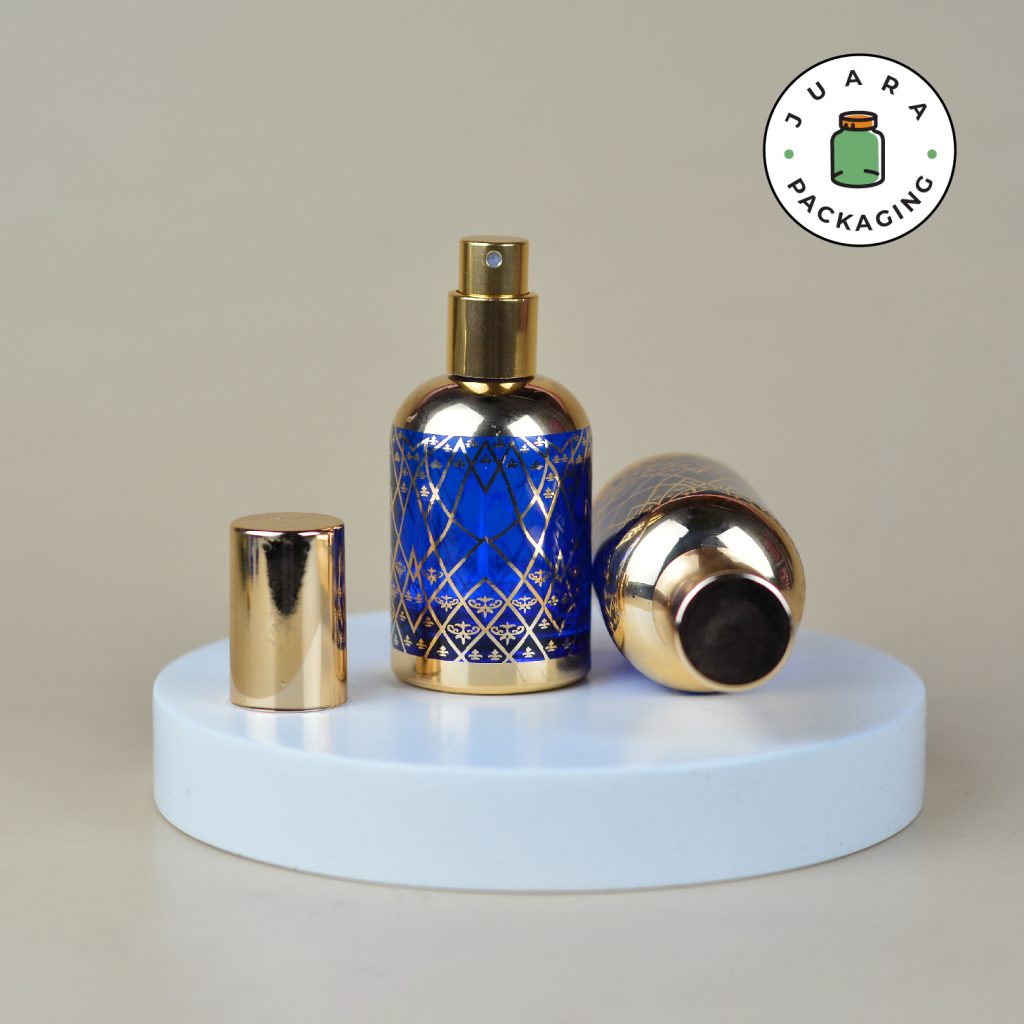 Botol Parfum Kaca Biru - 30 ml - Suplyer Kemasan Skincare, Kemasan ...