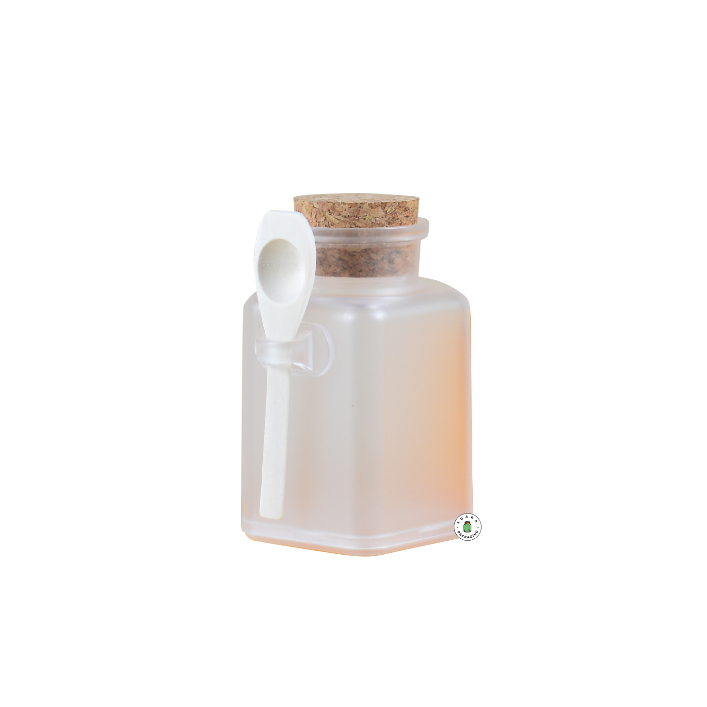 Botol Acrylic Kotak Tutup Gabus + Sendok - 100 ml 200 ml - Suplyer ...