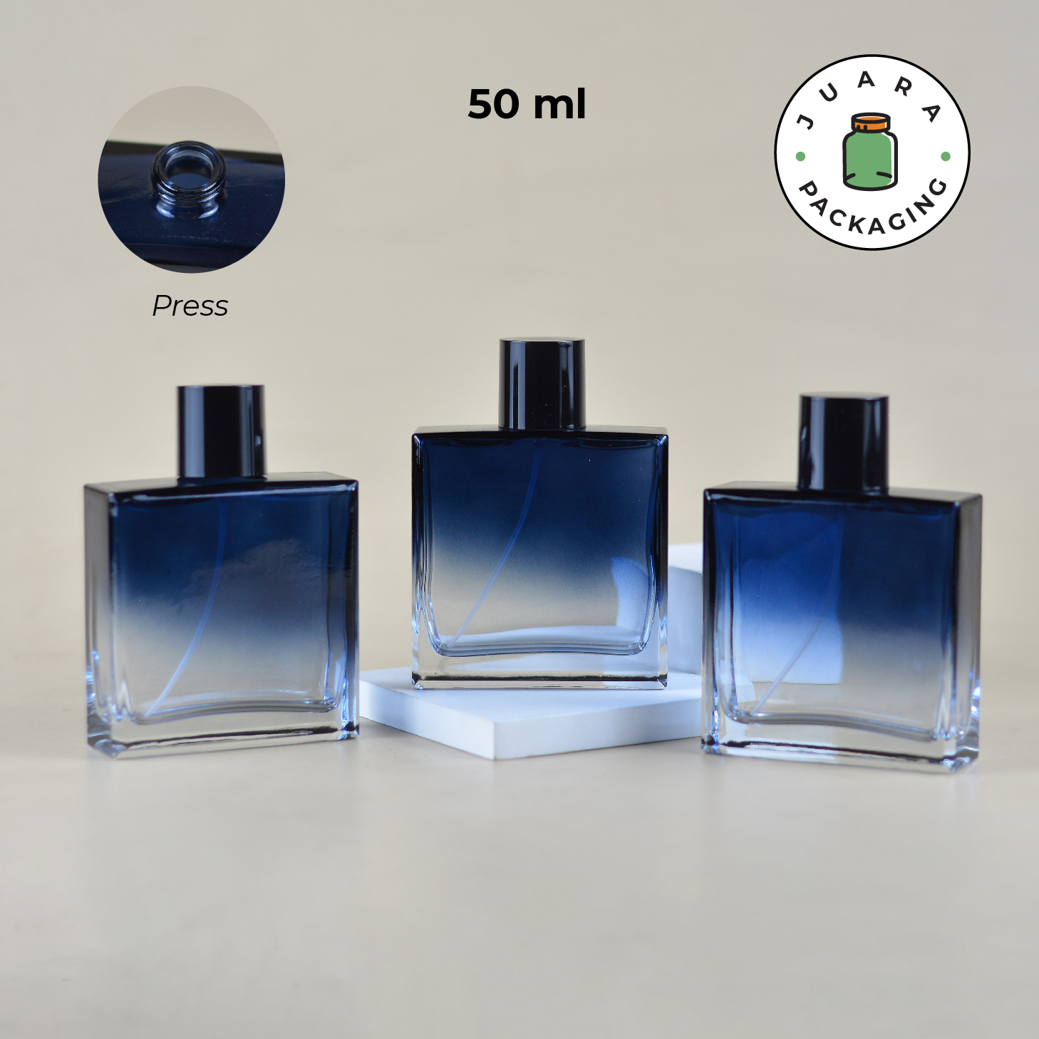 [PRESS] Botol Parfum Kotak Gradasi - 50 ml - Suplyer Kemasan Skincare ...