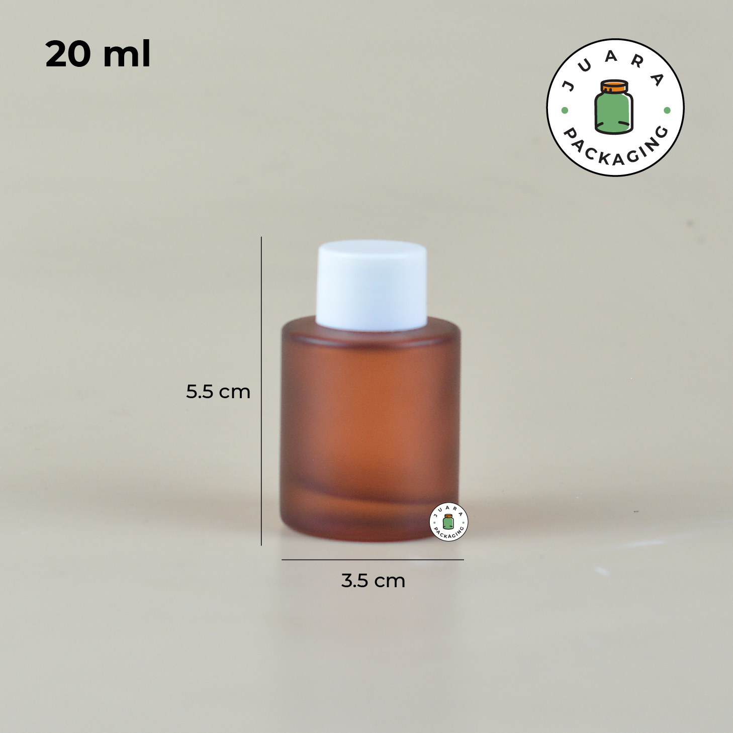 Botol Kaca Mini Warna - 20 ml - Suplyer Kemasan Skincare, Kemasan ...