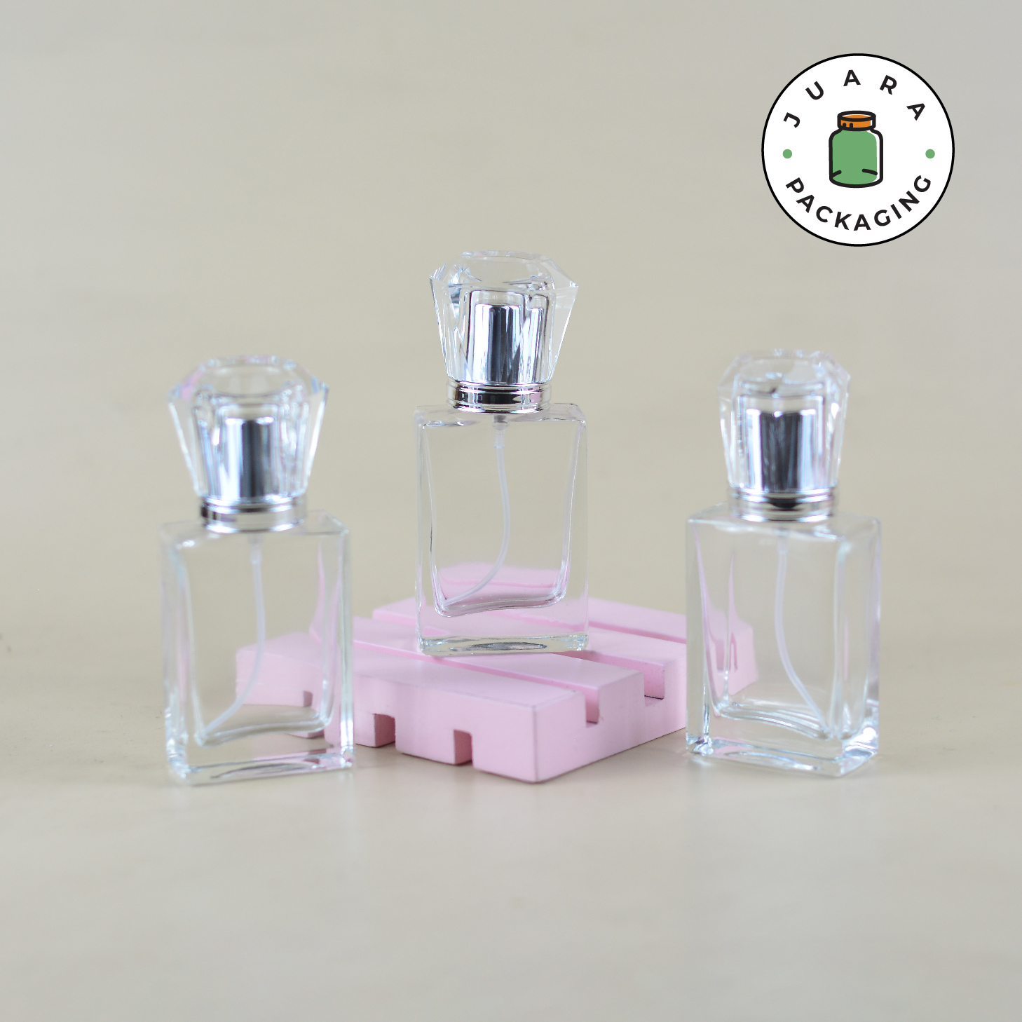 Botol Parfum Tutup Berlian - 30 ml - Suplyer Kemasan Skincare, Kemasan ...