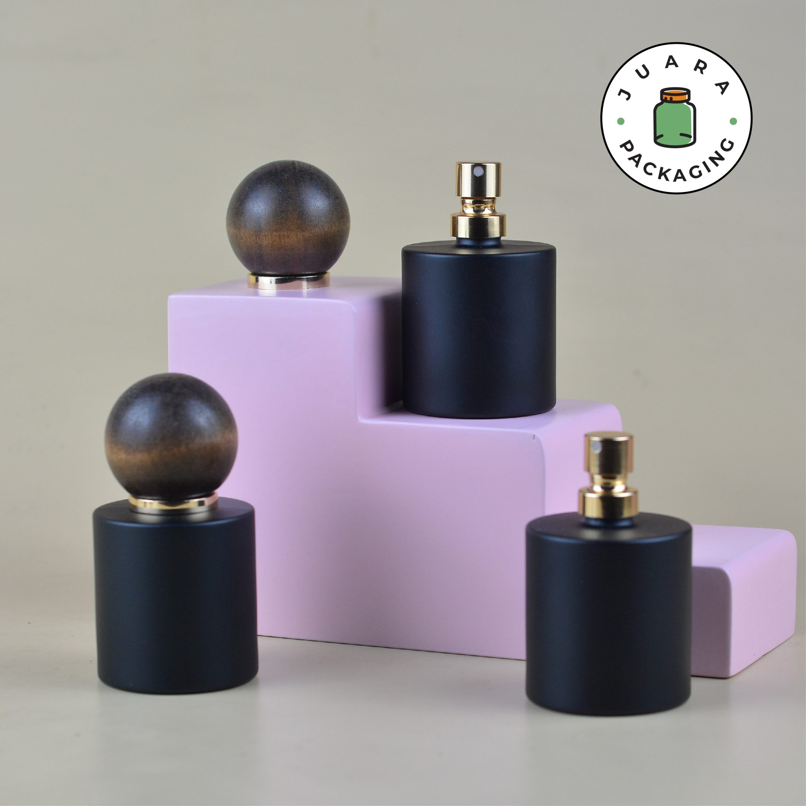 [PRESS] Botol Parfum Tutup Bulat Coklat - 30 ml - Suplyer Kemasan ...