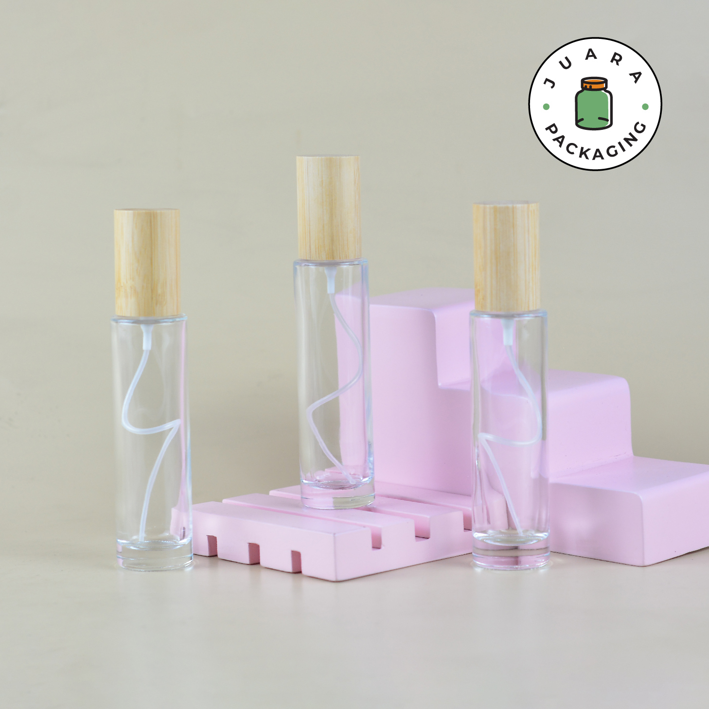 Botol Parfum Spray Gold Tutup Kayu - 70 ml - Suplyer Kemasan Skincare ...