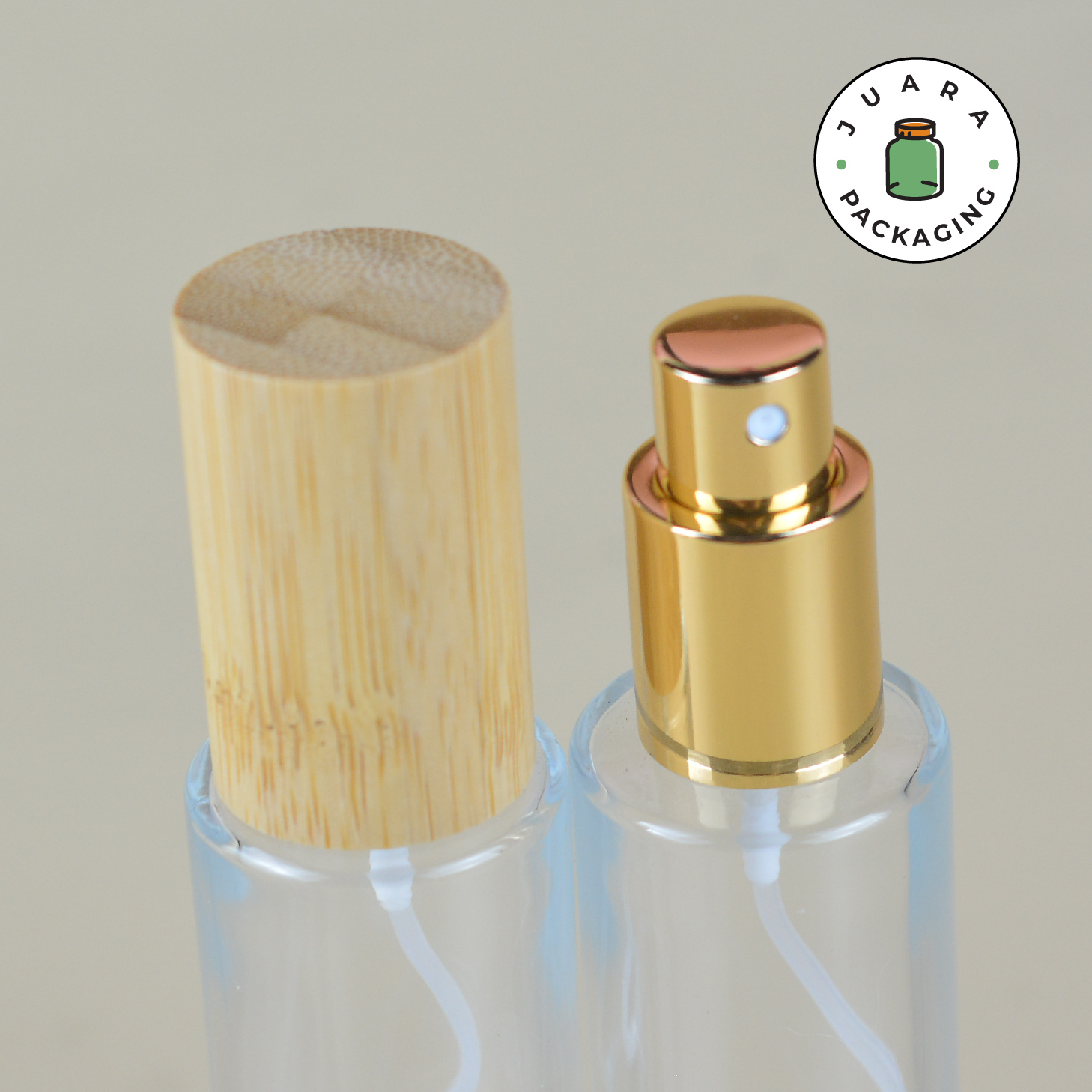 Botol Parfum Spray Gold Tutup Kayu - 70 ml - Suplyer Kemasan Skincare ...