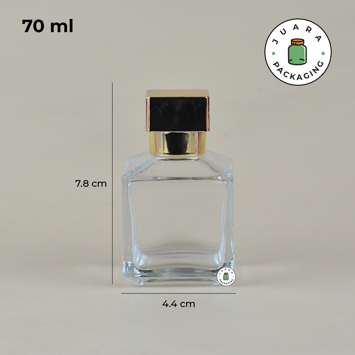 [SEMI PRESS] Botol Parfum Kaca Bening - 70 ml - Suplyer Kemasan ...