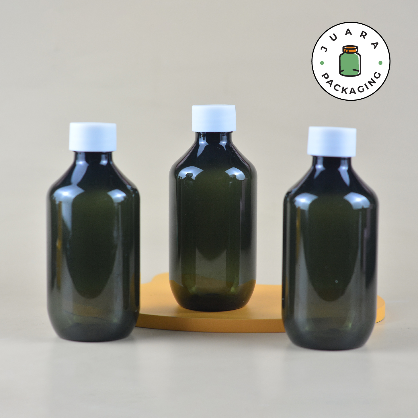 Botol Plastik Hijau Tutup Dropper - 300 ml - Suplyer Kemasan Skincare ...