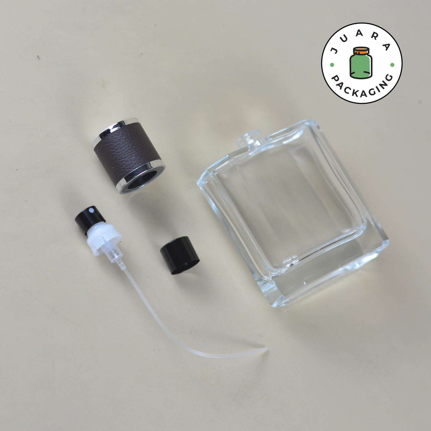 [SEMI PRESS] Botol Parfum Tutup Coklat - 100 ml - Suplyer Kemasan ...