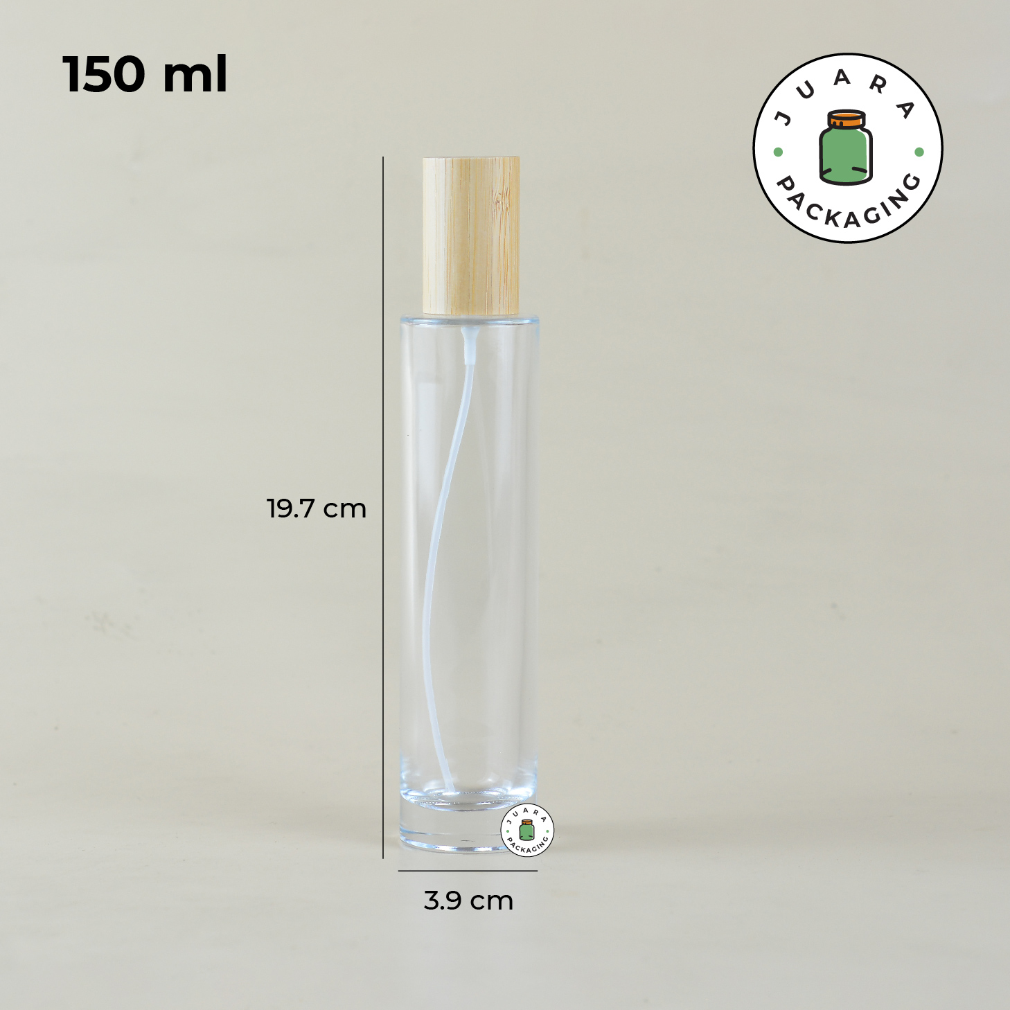 Botol Parfum Spray Gold Tutup Kayu - 150 ml - Suplyer Kemasan Skincare ...