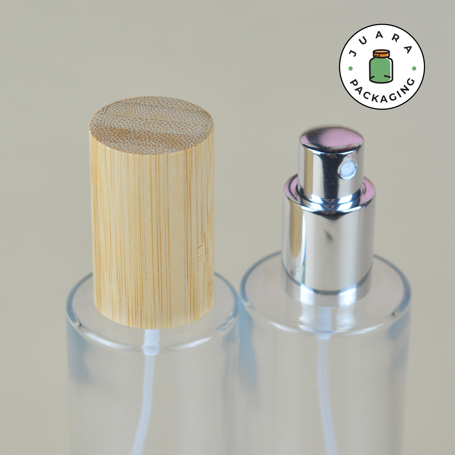 Botol Parfum Spray Silver Tutup Kayu - 150 ml - Suplyer Kemasan ...