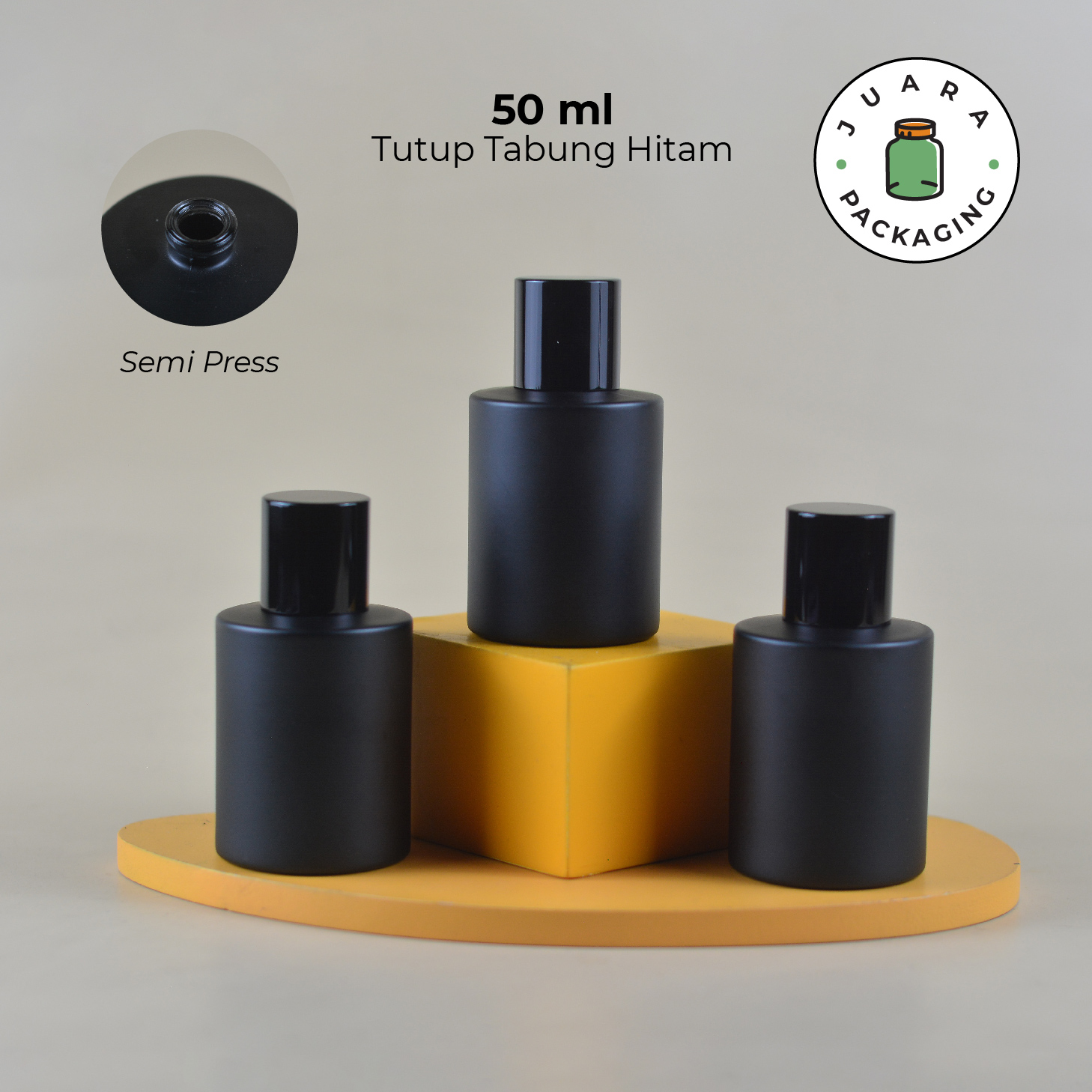 [SEMI PRESS] Botol Parfum Tutup Tabung - 50 ml - Suplyer Kemasan ...