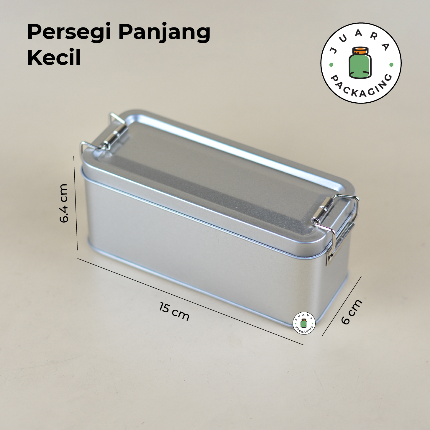 Wadah Kaleng Silver + Seal Serbaguna Berbagai Ukuran - Suplyer Kemasan ...