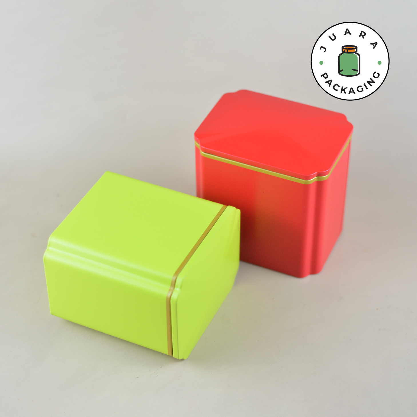 Wadah Kaleng Permen Merah Hijau - Suplyer Kemasan Skincare, Kemasan ...