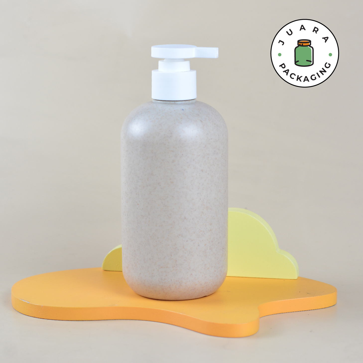 Botol Pump Semi Daur Ulang - 500 ml - Suplyer Kemasan Skincare, Kemasan ...