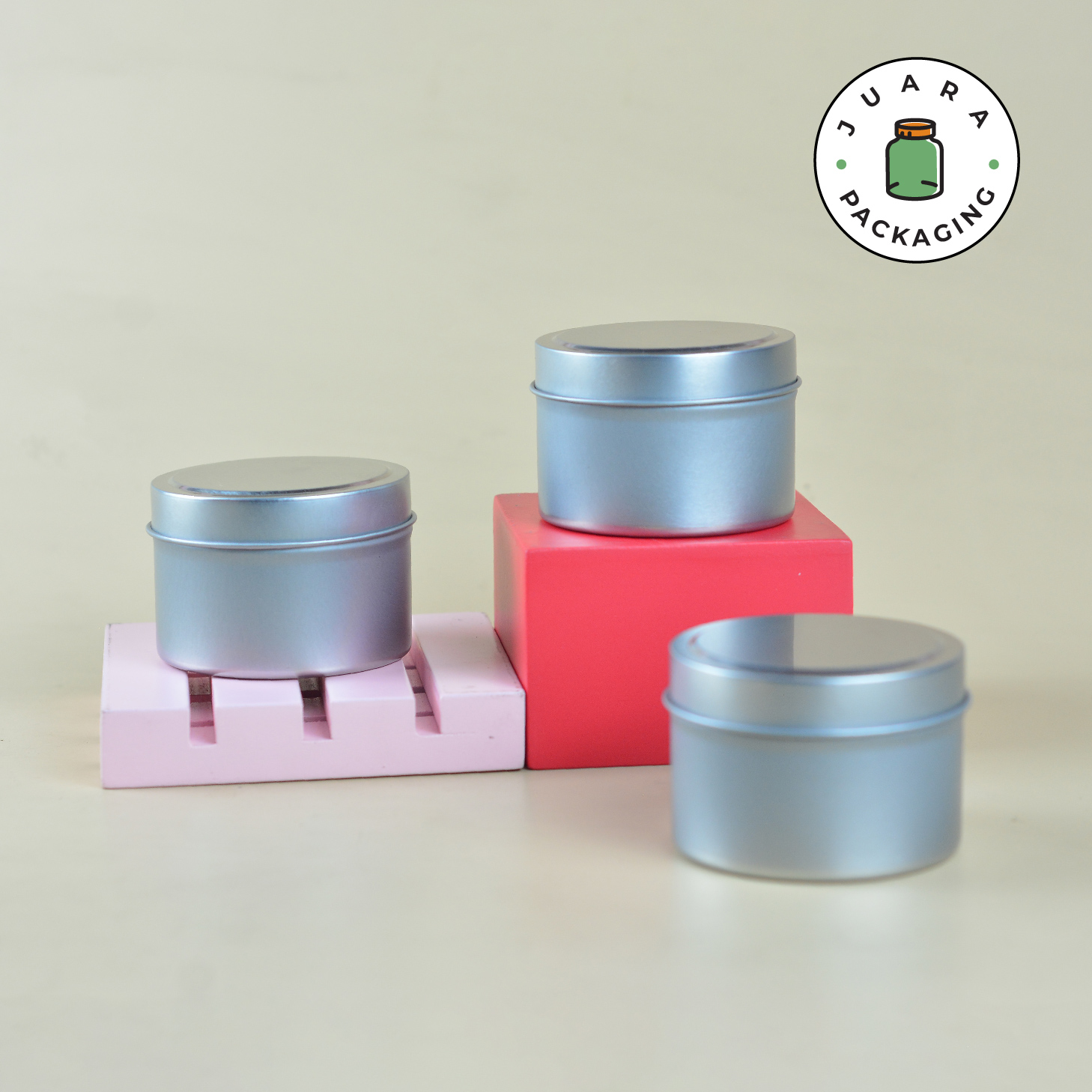 Jar Kaleng Silver - 60 ml - Suplyer Kemasan Skincare, Kemasan Kosmetik ...