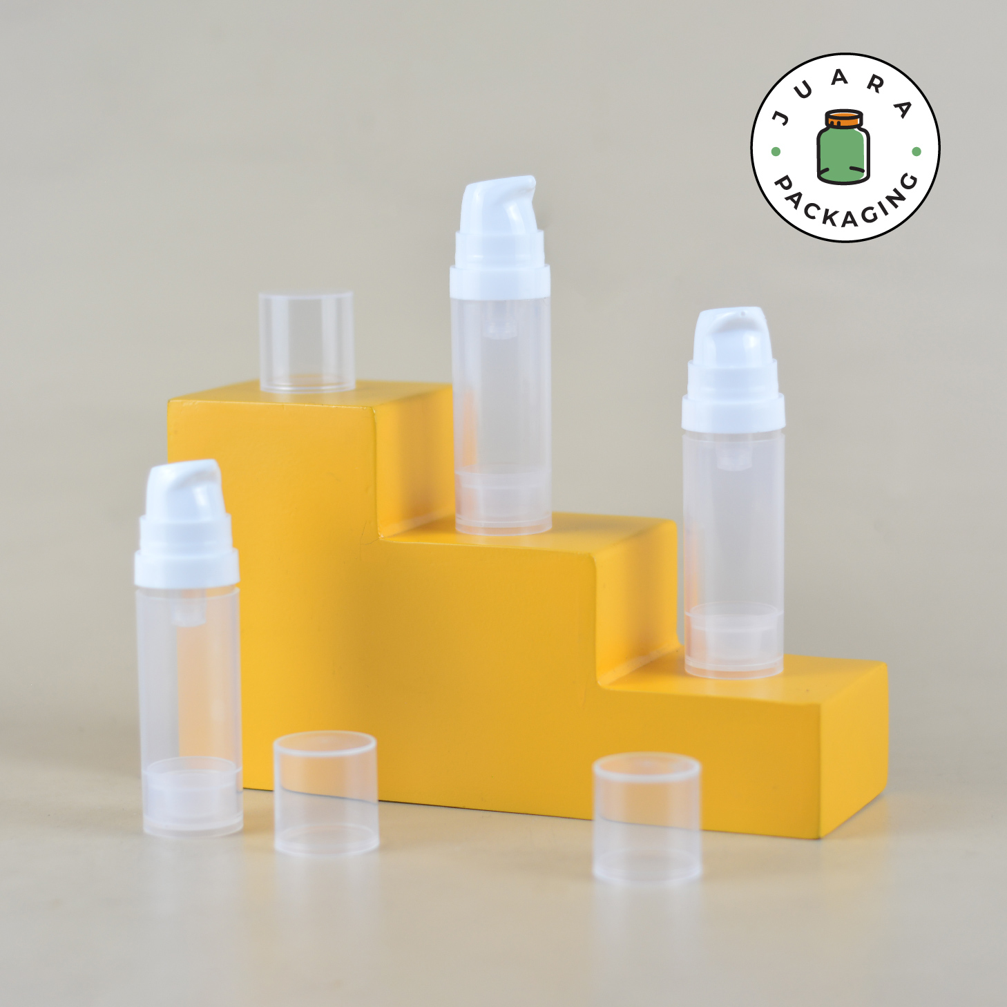Botol Airless Pump 15 ml - Suplyer Kemasan Skincare, Kemasan Kosmetik ...