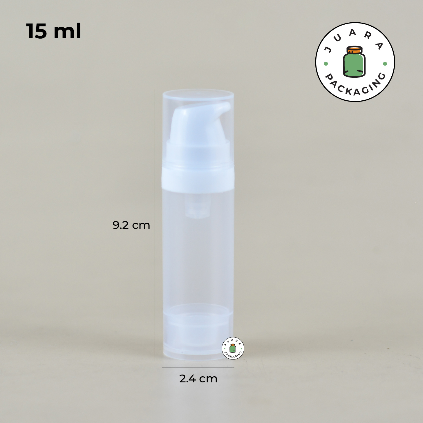 Botol Airless Pump 15 ml - Suplyer Kemasan Skincare, Kemasan Kosmetik ...