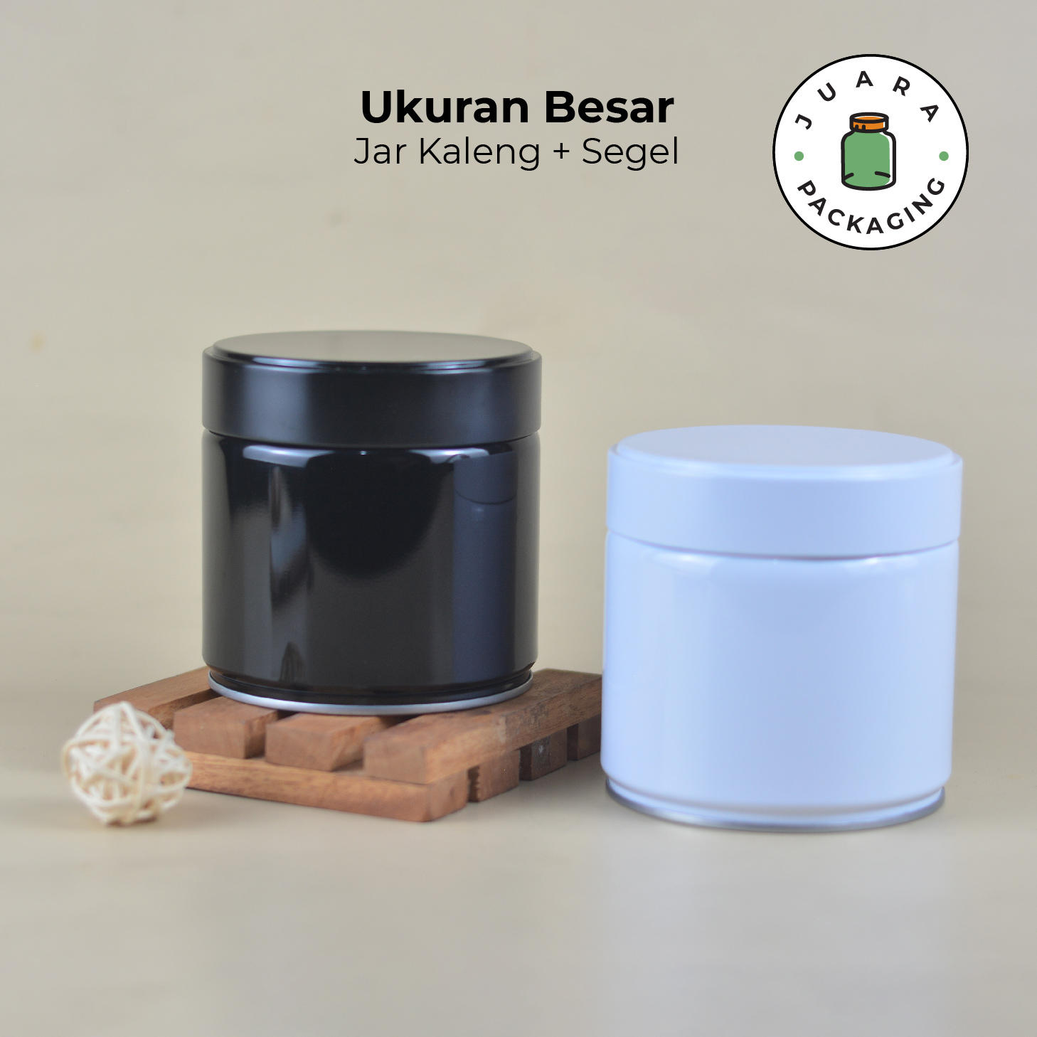 Jar Silinder Ukuran Besar + Segel - Suplyer Kemasan Skincare, Kemasan ...