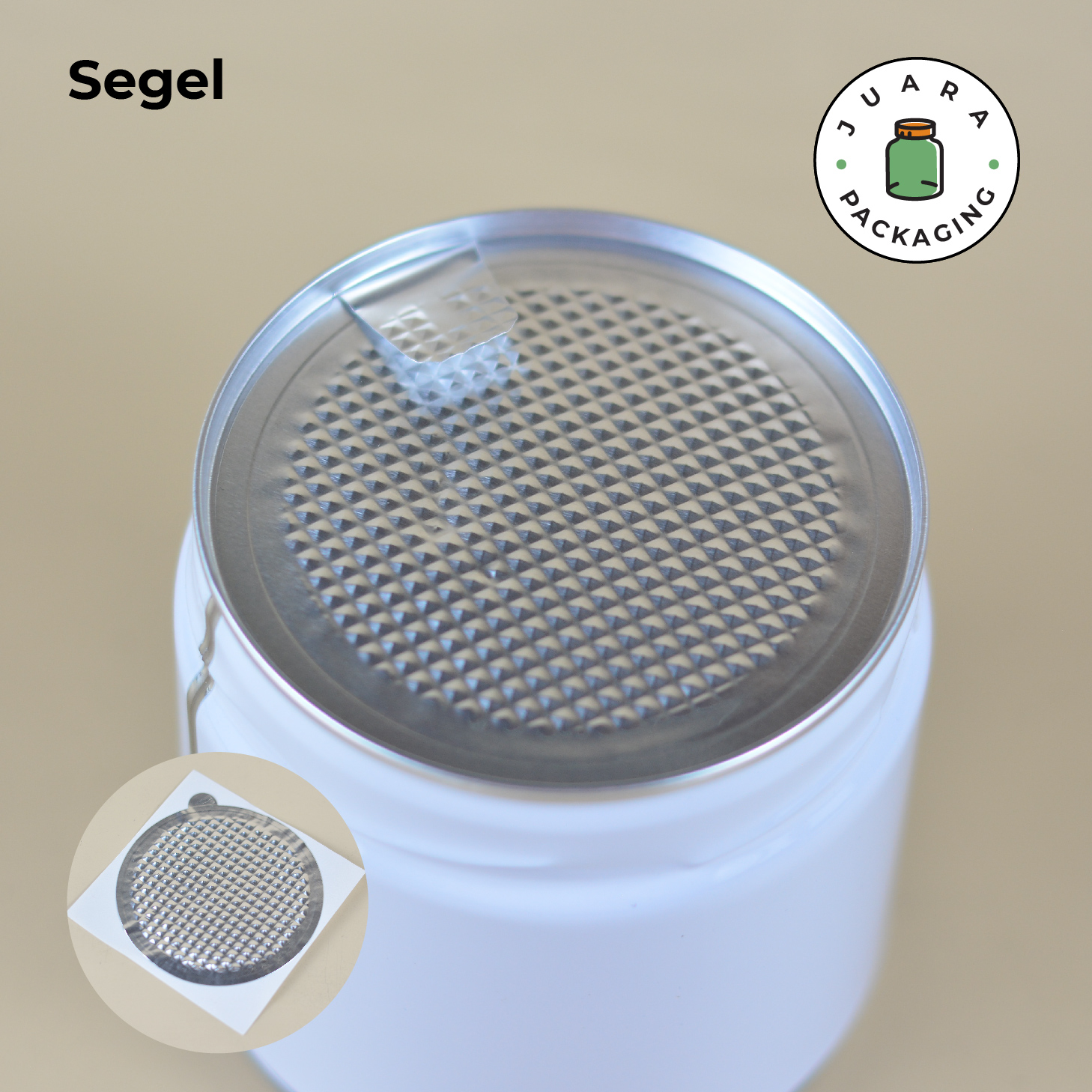 Jar Silinder Ukuran Besar + Segel - Suplyer Kemasan Skincare, Kemasan ...