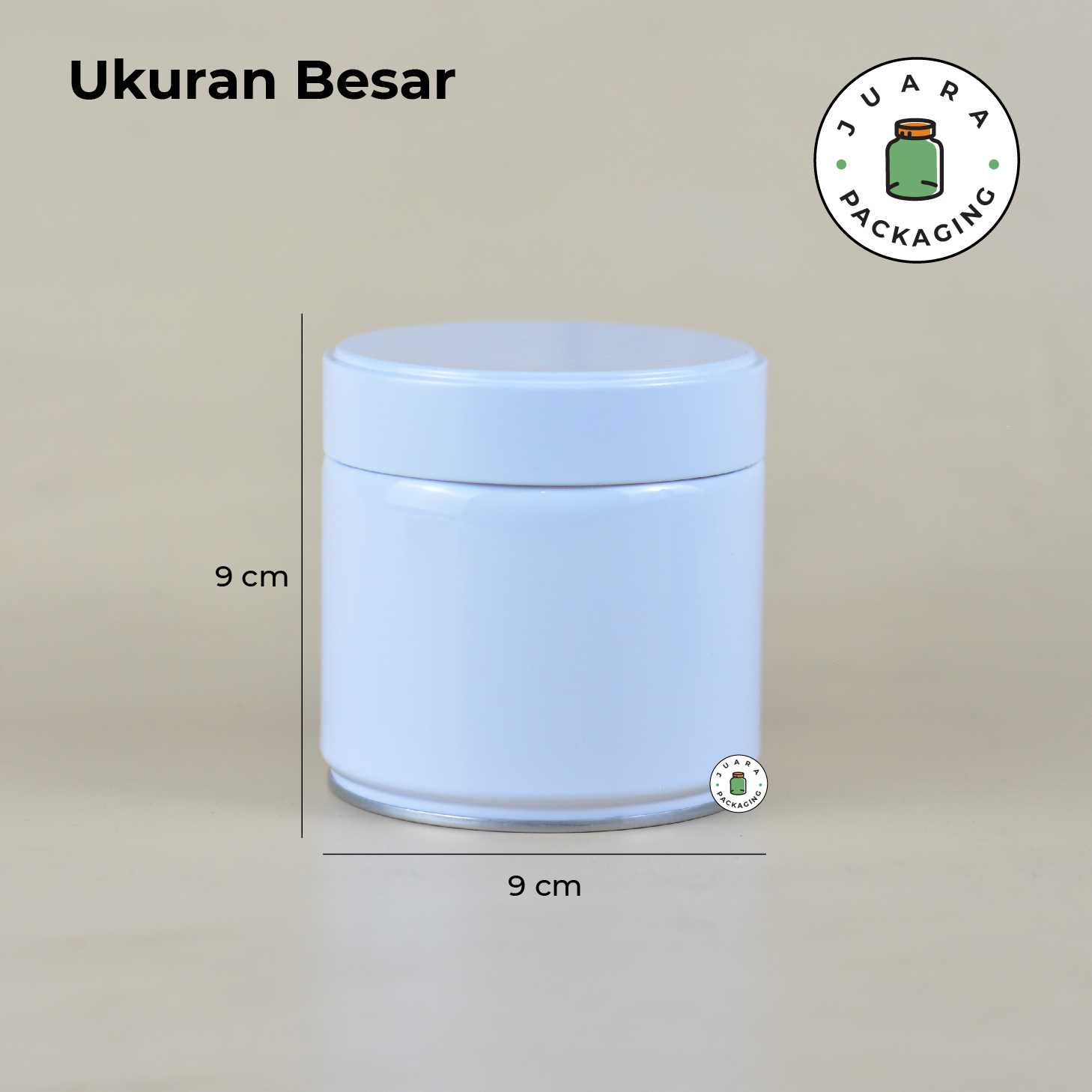 Jar Silinder Ukuran Besar + Segel - Suplyer Kemasan Skincare, Kemasan ...