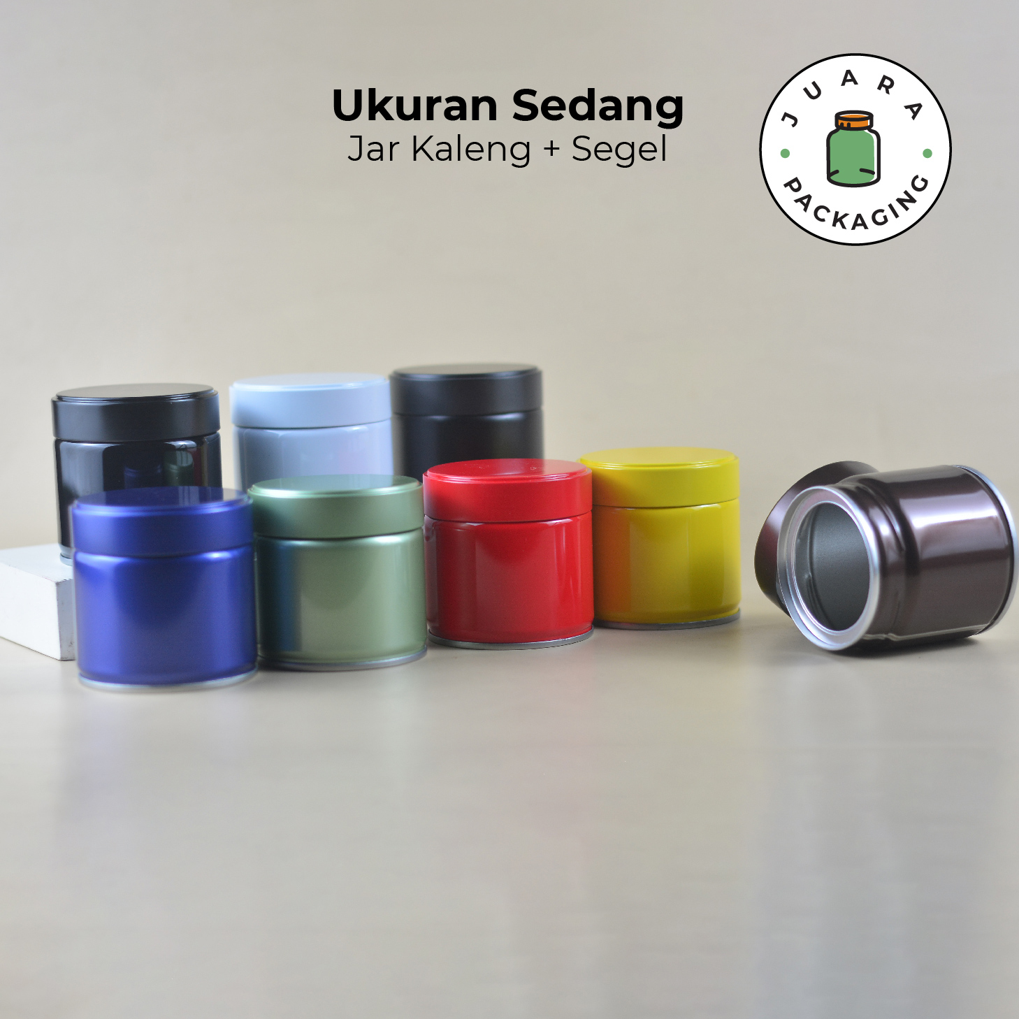 Jar Silinder Ukuran Sedang + Segel - Suplyer Kemasan Skincare, Kemasan ...