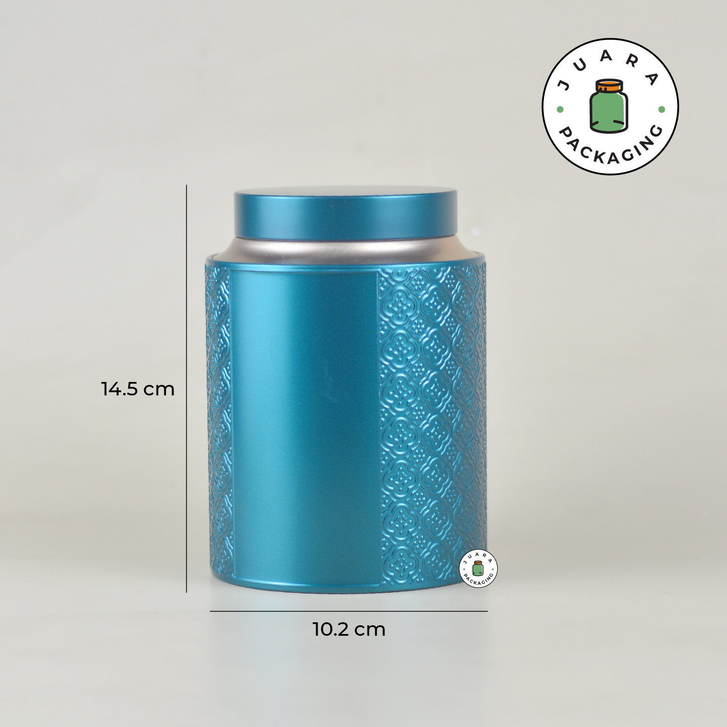 Jar Tin Can Emboss Motif Premium - Suplyer Kemasan Skincare, Kemasan ...