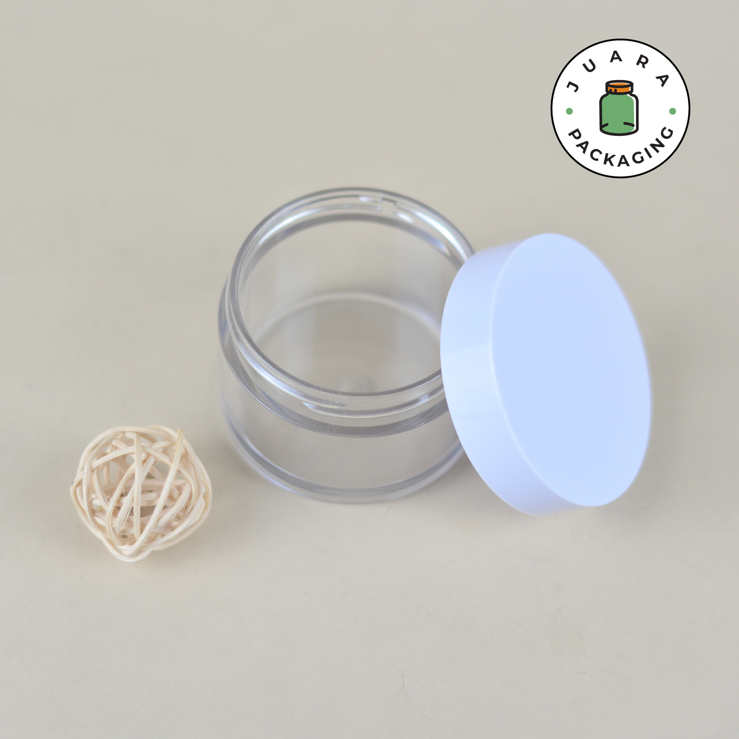 Pot Cream Acrylic 50ml Tebal Tutup Putih - Suplyer Kemasan Skincare ...