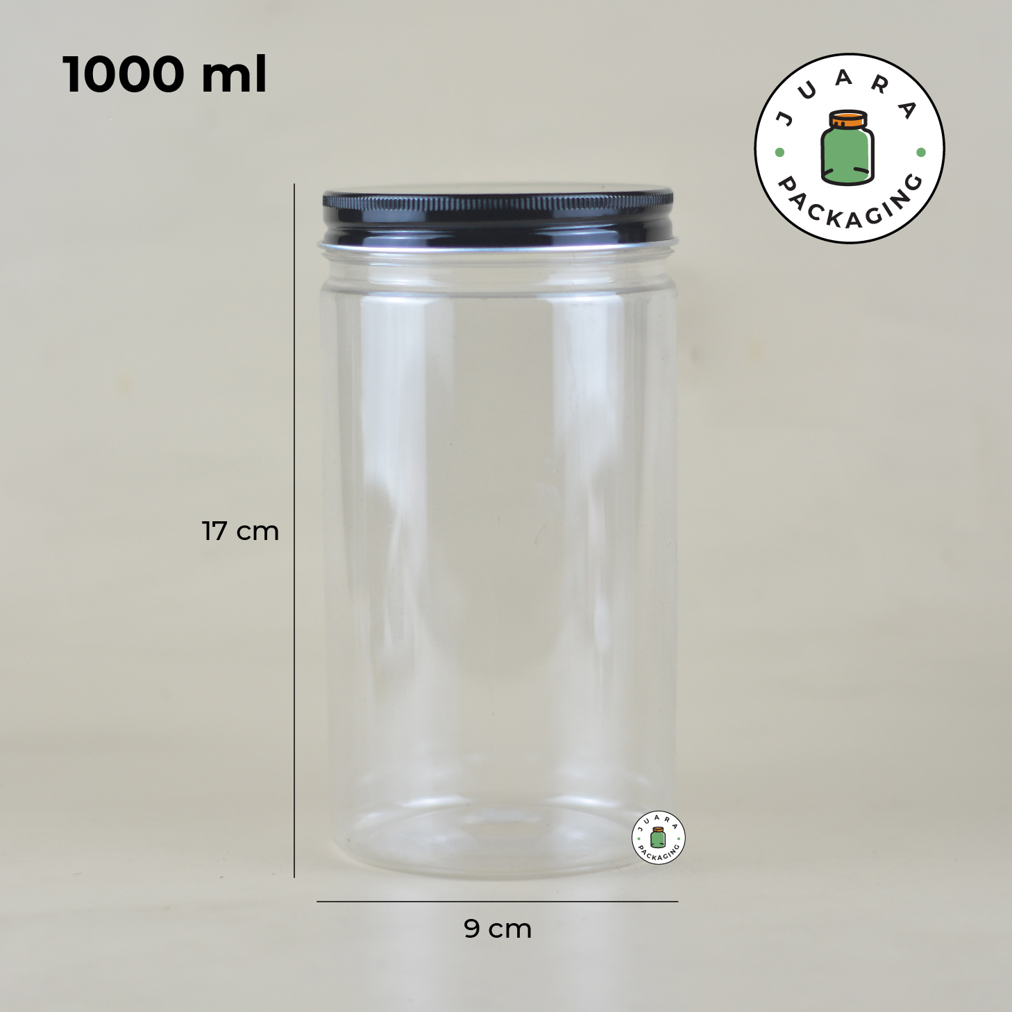 Toples Plastik Bening 1000 ml - Suplyer Kemasan Skincare, Kemasan ...