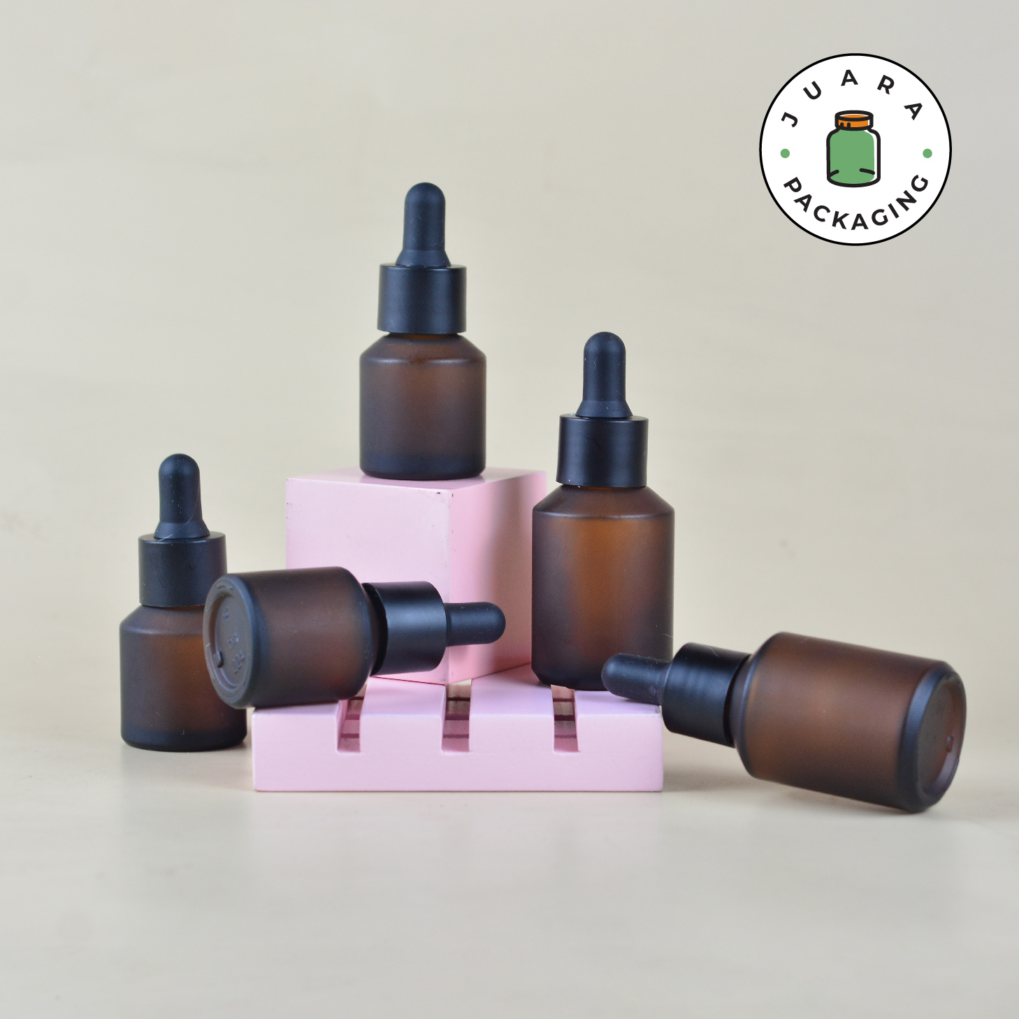 Botol Kaca Pipet Amber - 15 ml 30 ml - Suplyer Kemasan Skincare ...
