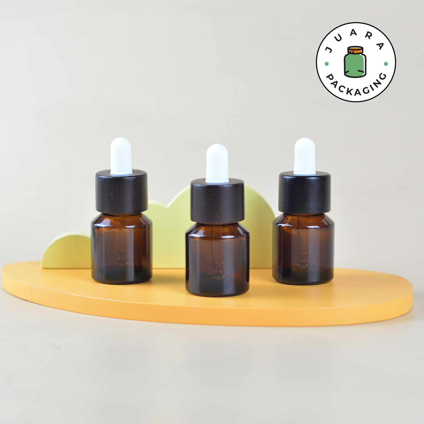 Botol Kaca Pipet Amber - 15 ml - Suplyer Kemasan Skincare, Kemasan ...