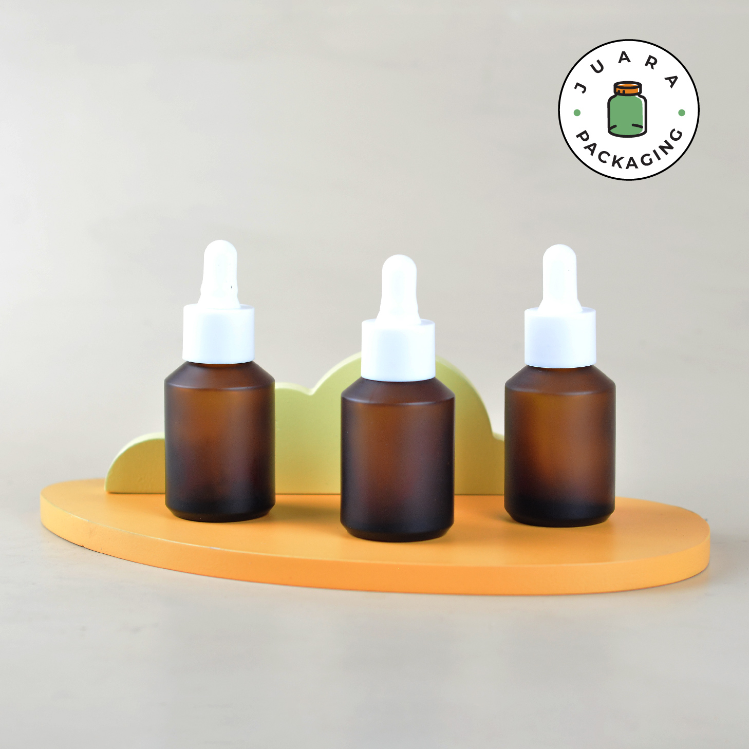 Botol Kaca Pipet Amber - 30 ml - Suplyer Kemasan Skincare, Kemasan ...