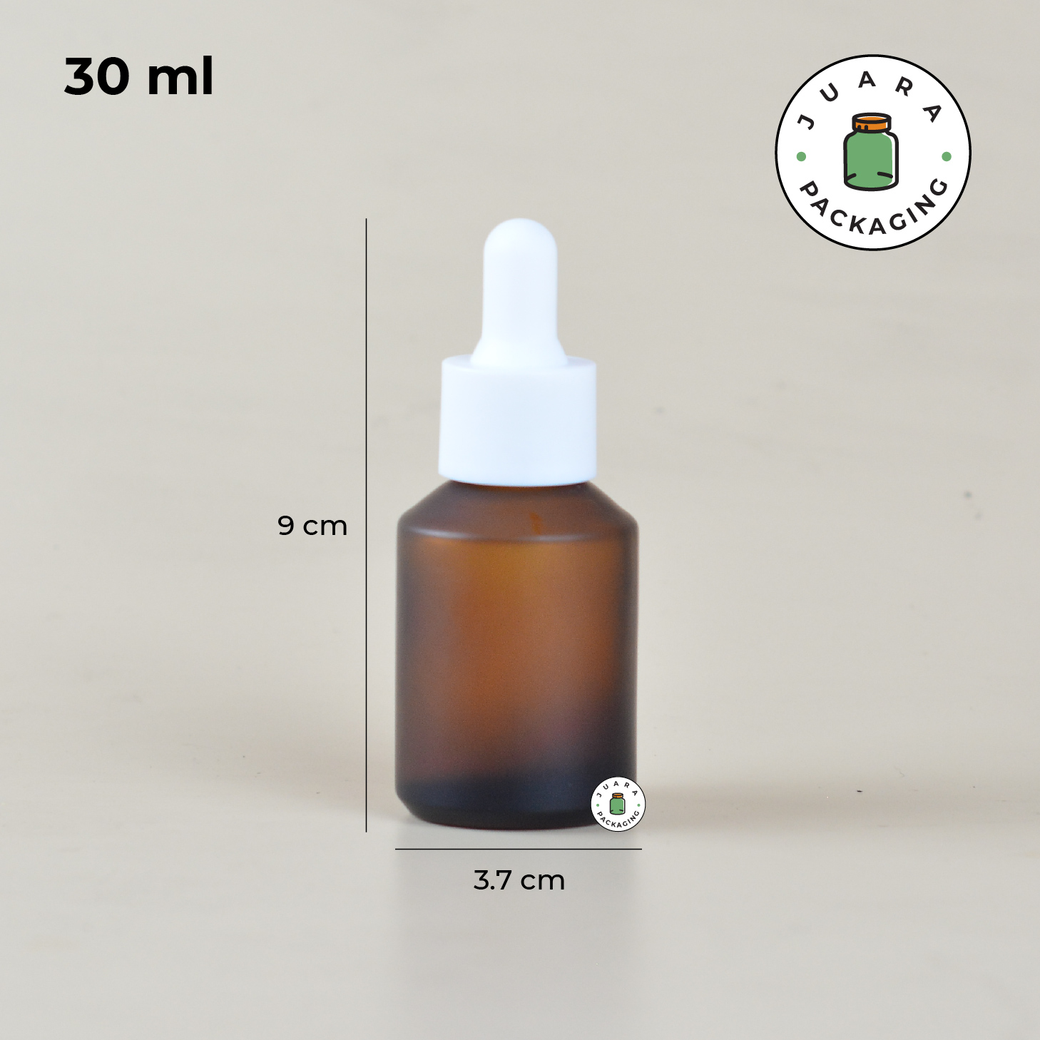 Botol Kaca Pipet Amber - 30 ml - Suplyer Kemasan Skincare, Kemasan ...