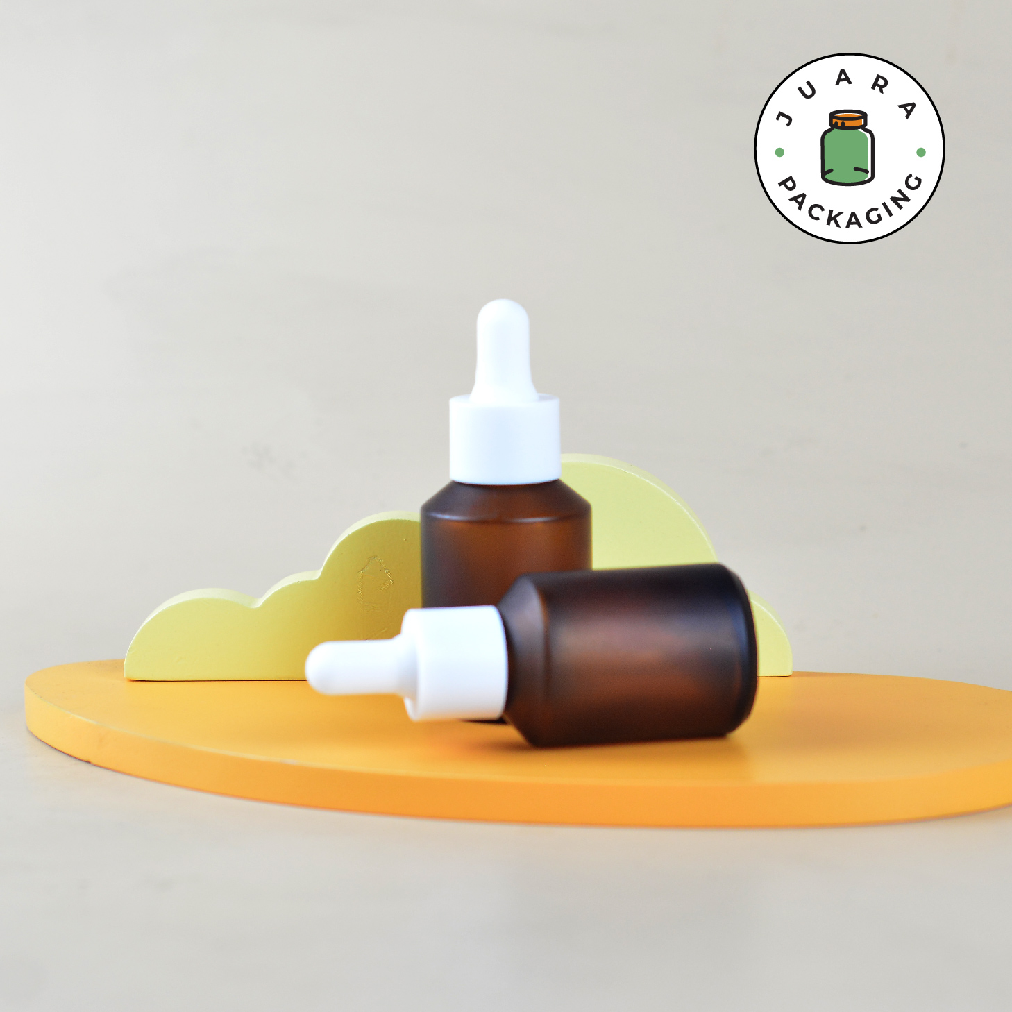 Botol Kaca Pipet Amber - 30 ml - Suplyer Kemasan Skincare, Kemasan ...