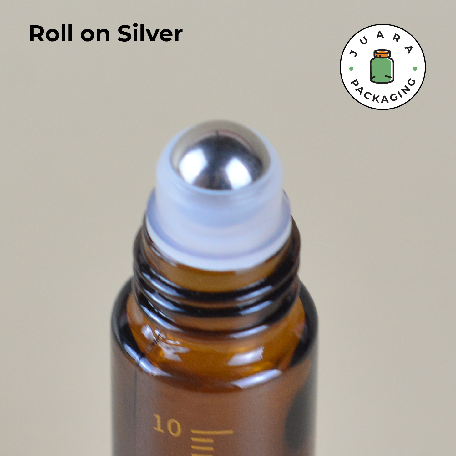 Botol Kaca Roll On Amber - 10 ml - Suplyer Kemasan Skincare, Kemasan ...