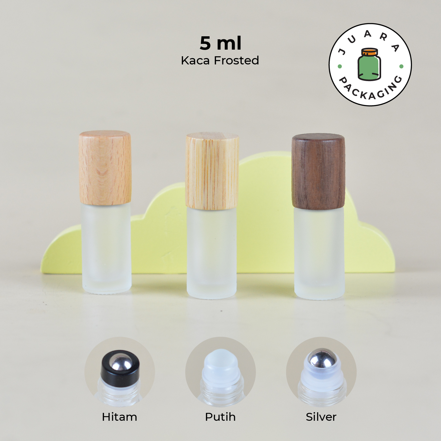 Botol Kaca Roll On Buram - 5 ml - Suplyer Kemasan Skincare, Kemasan ...
