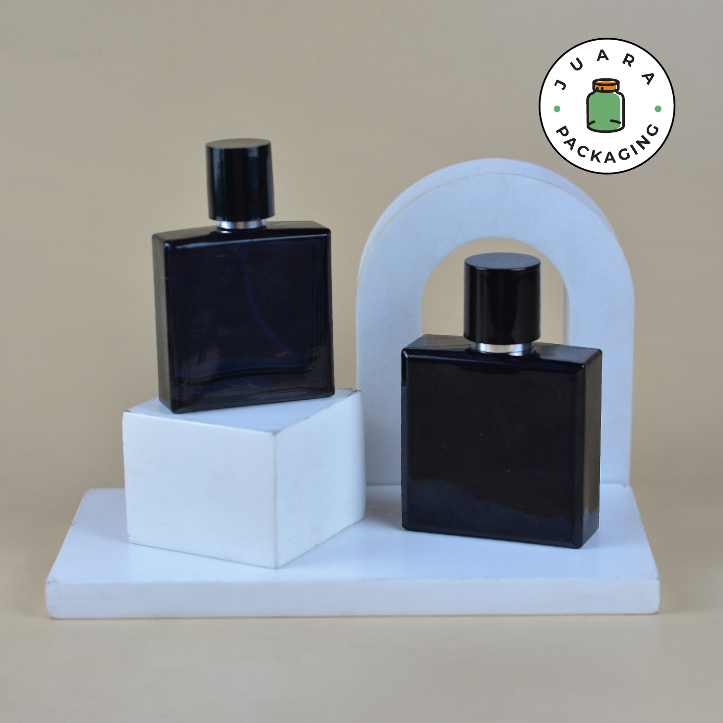 Botol Parfum Kaca Kotak - 30 ml 50 ml - Suplyer Kemasan Skincare ...