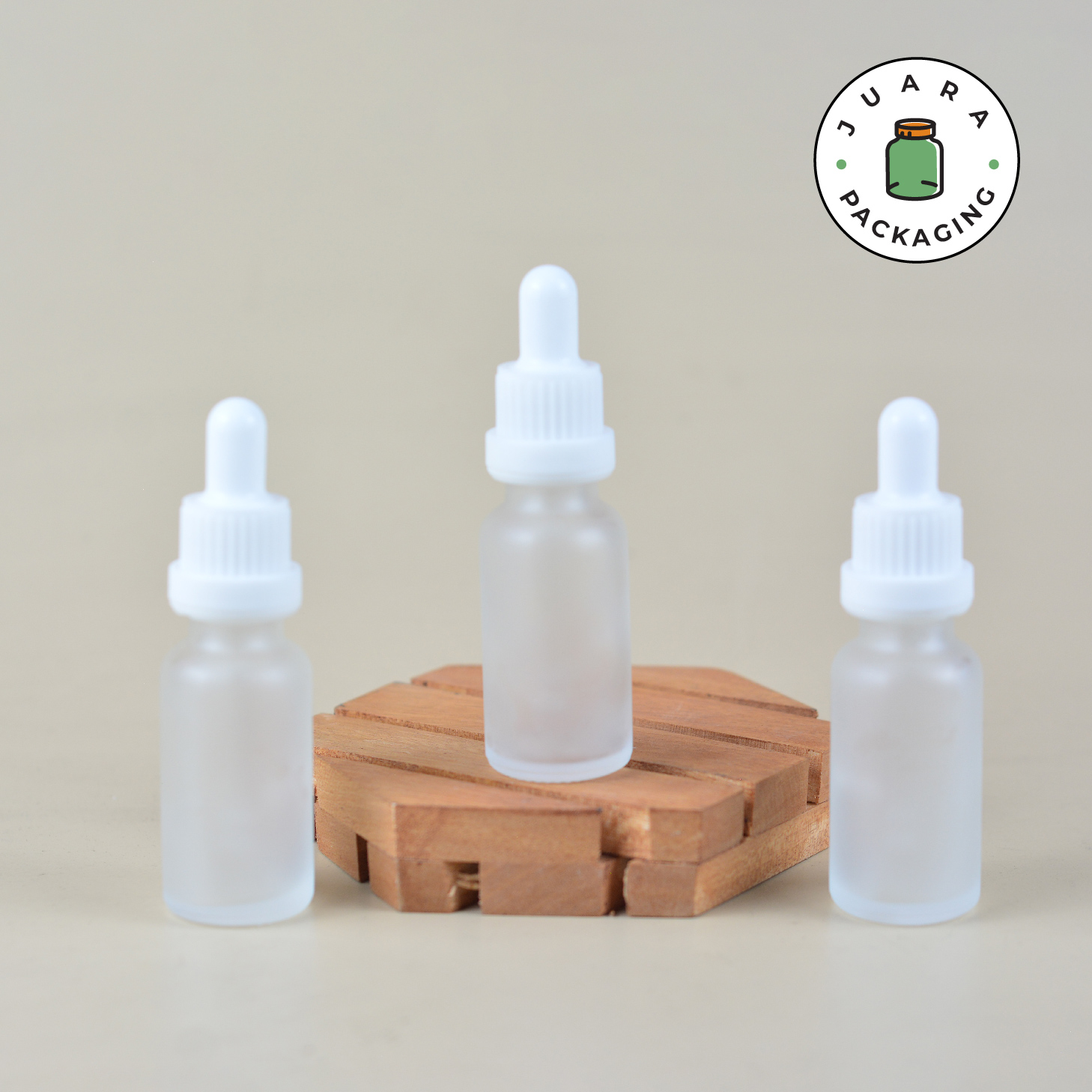 Botol Pipet Kaca Frosted - 20 ml - Suplyer Kemasan Skincare, Kemasan ...
