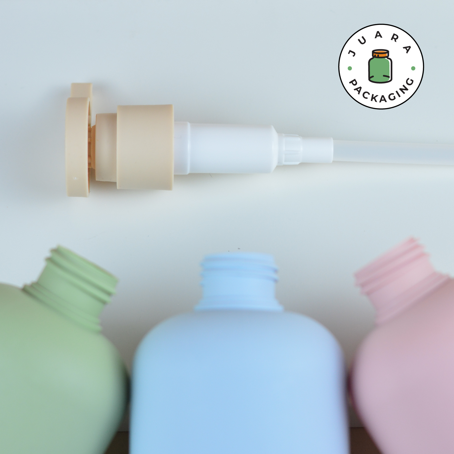 Botol Pump Plastik Pastel - 300 ml - Suplyer Kemasan Skincare, Kemasan ...