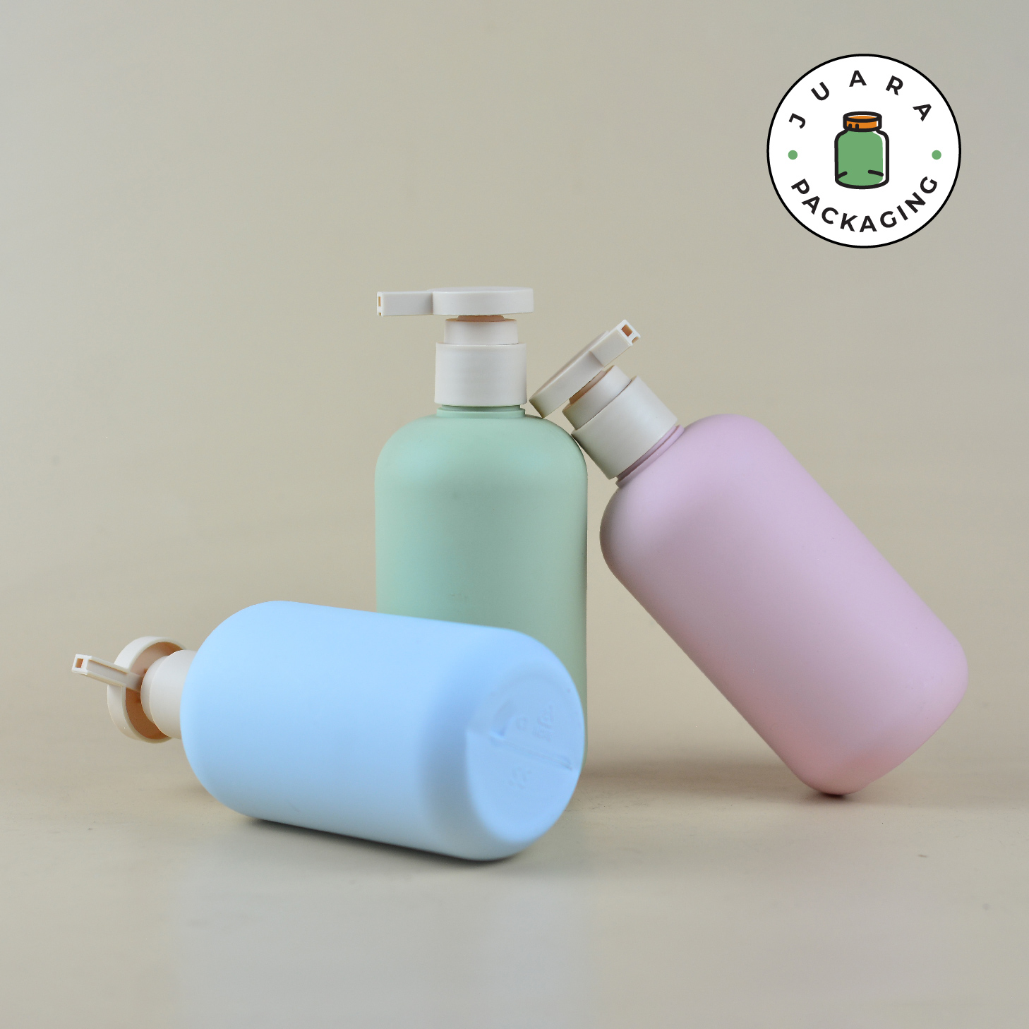 Botol Pump Plastik Pastel - 300 ml - Suplyer Kemasan Skincare, Kemasan ...