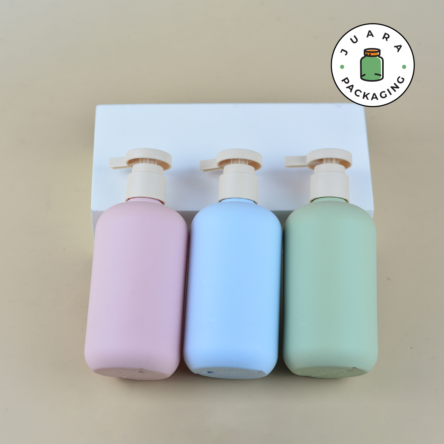 Botol Pump Plastik Pastel - 300 ml - Suplyer Kemasan Skincare, Kemasan ...
