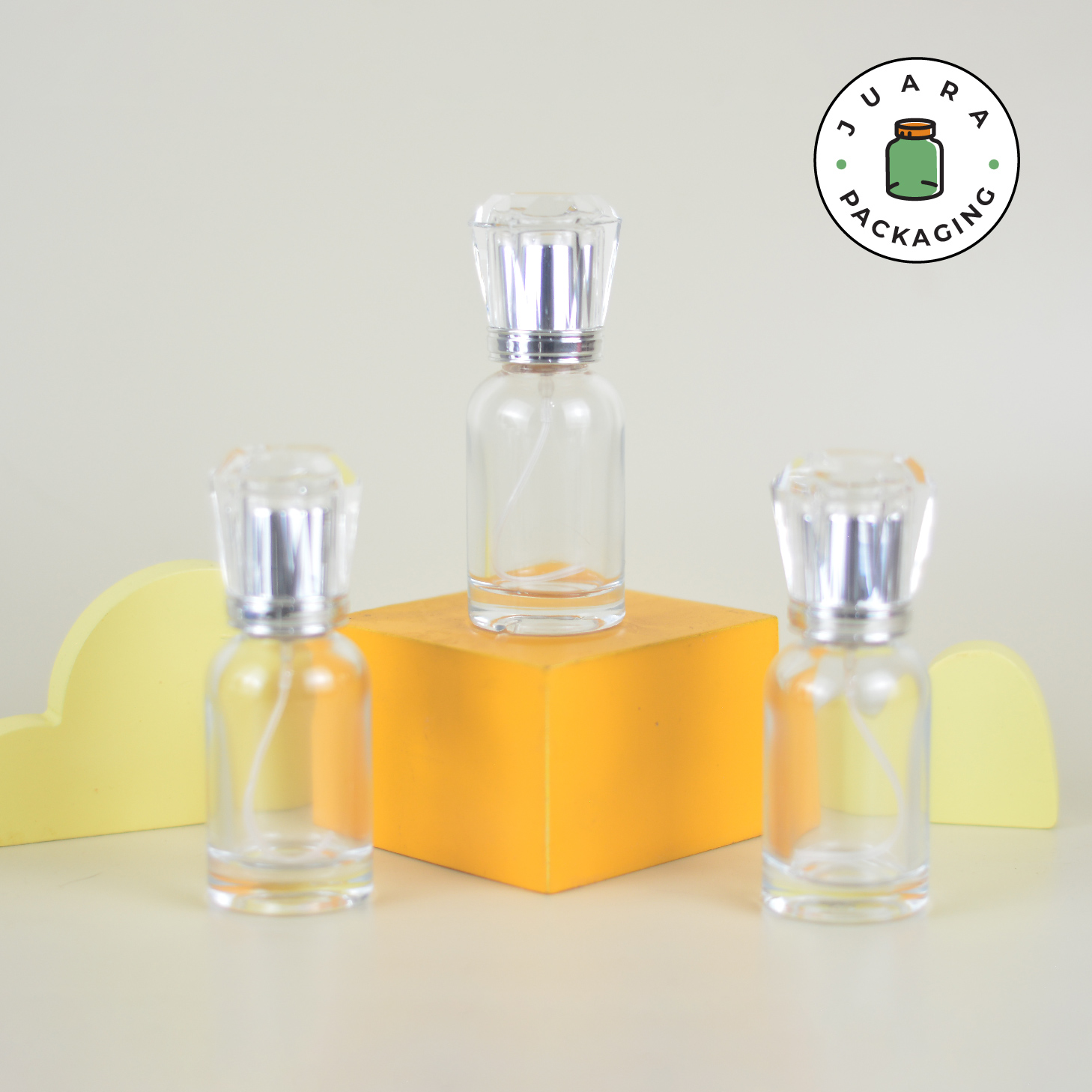 Botol Spray Kaca Tutup Berlian - 30ml - Suplyer Kemasan Skincare ...