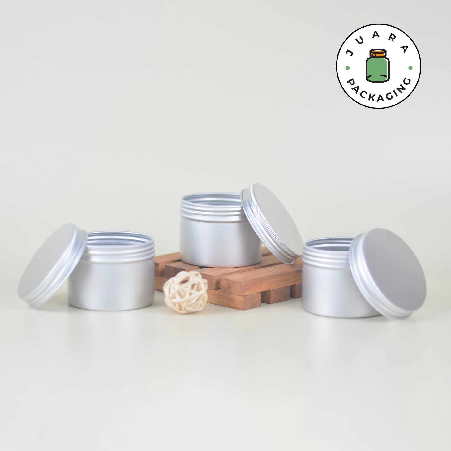 Jar Silver Doff Ukuran Sedang - Suplyer Kemasan Skincare, Kemasan ...