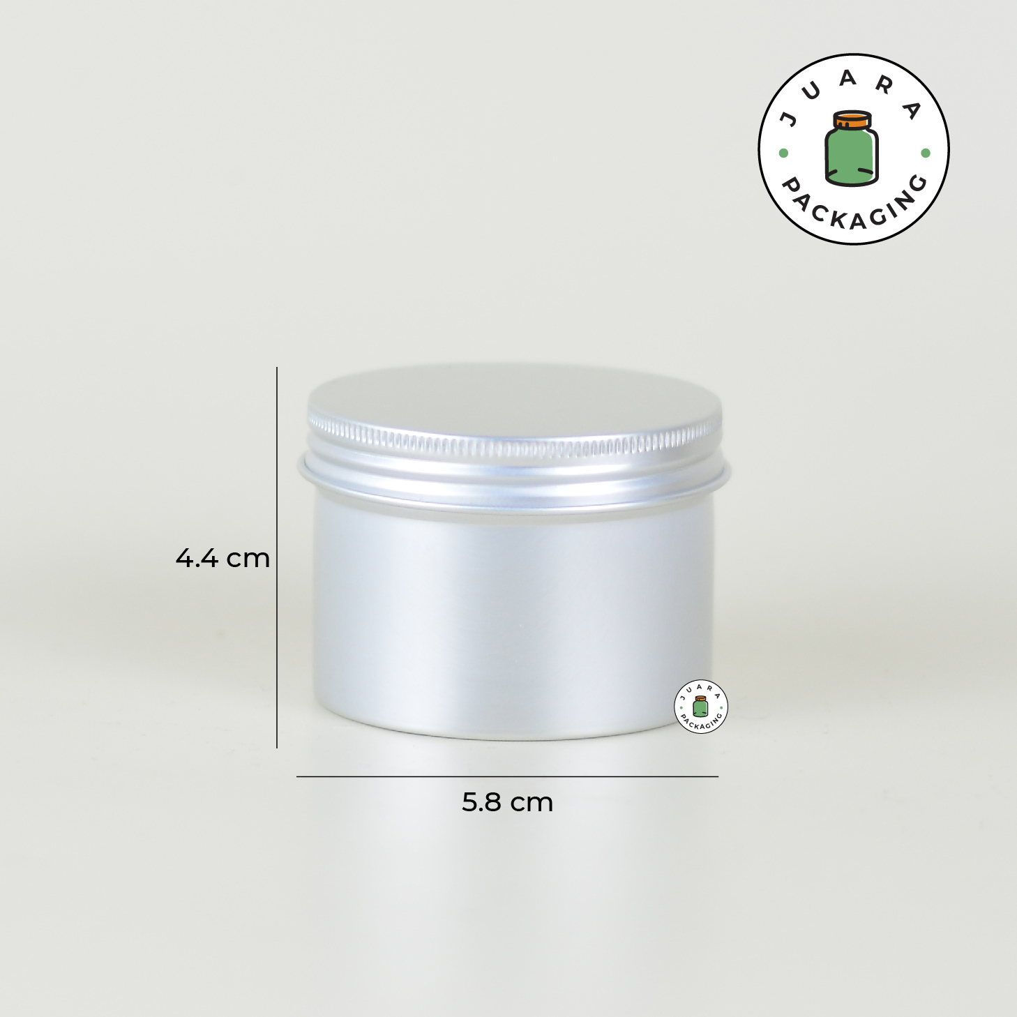 Jar Silver Doff Ukuran Sedang - Suplyer Kemasan Skincare, Kemasan ...