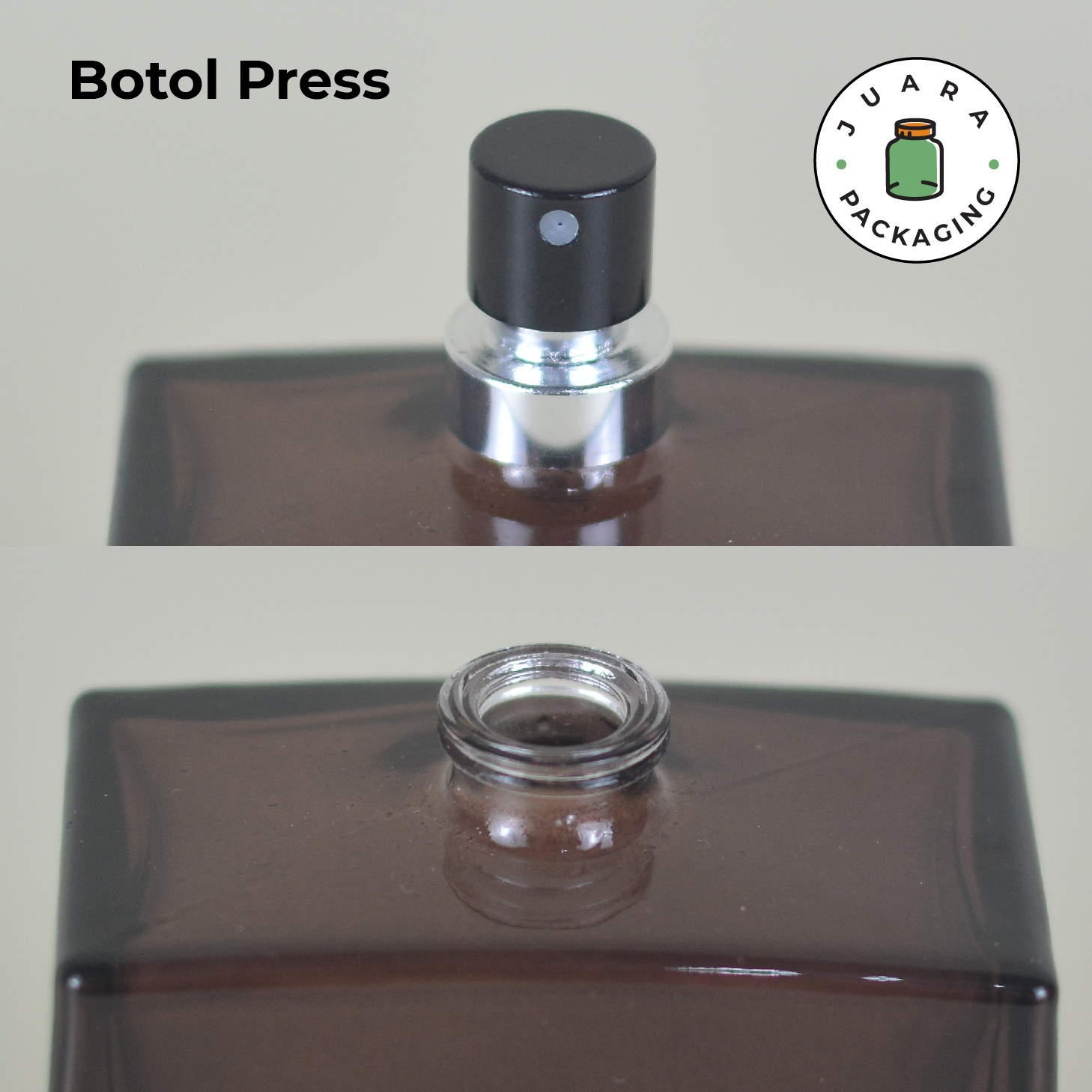 [PRESS] Botol Parfum Coklat - 100 ml - Suplyer Kemasan Skincare ...