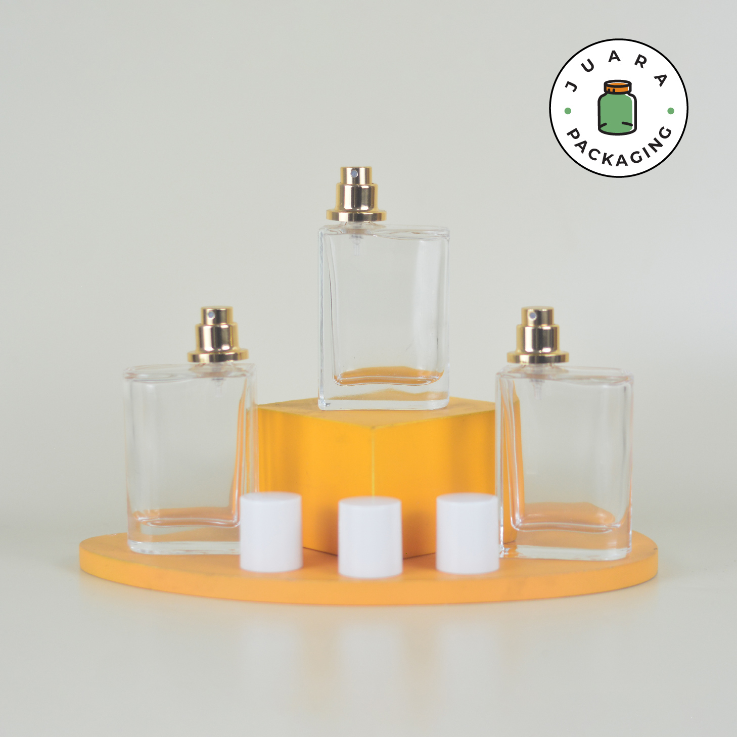 [PRESS] Botol Parfum Kotak Bening - 50 ml - Suplyer Kemasan Skincare ...