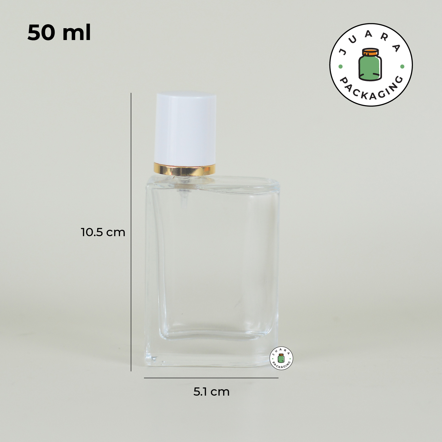 [PRESS] Botol Parfum Kotak Bening - 50 ml - Suplyer Kemasan Skincare ...