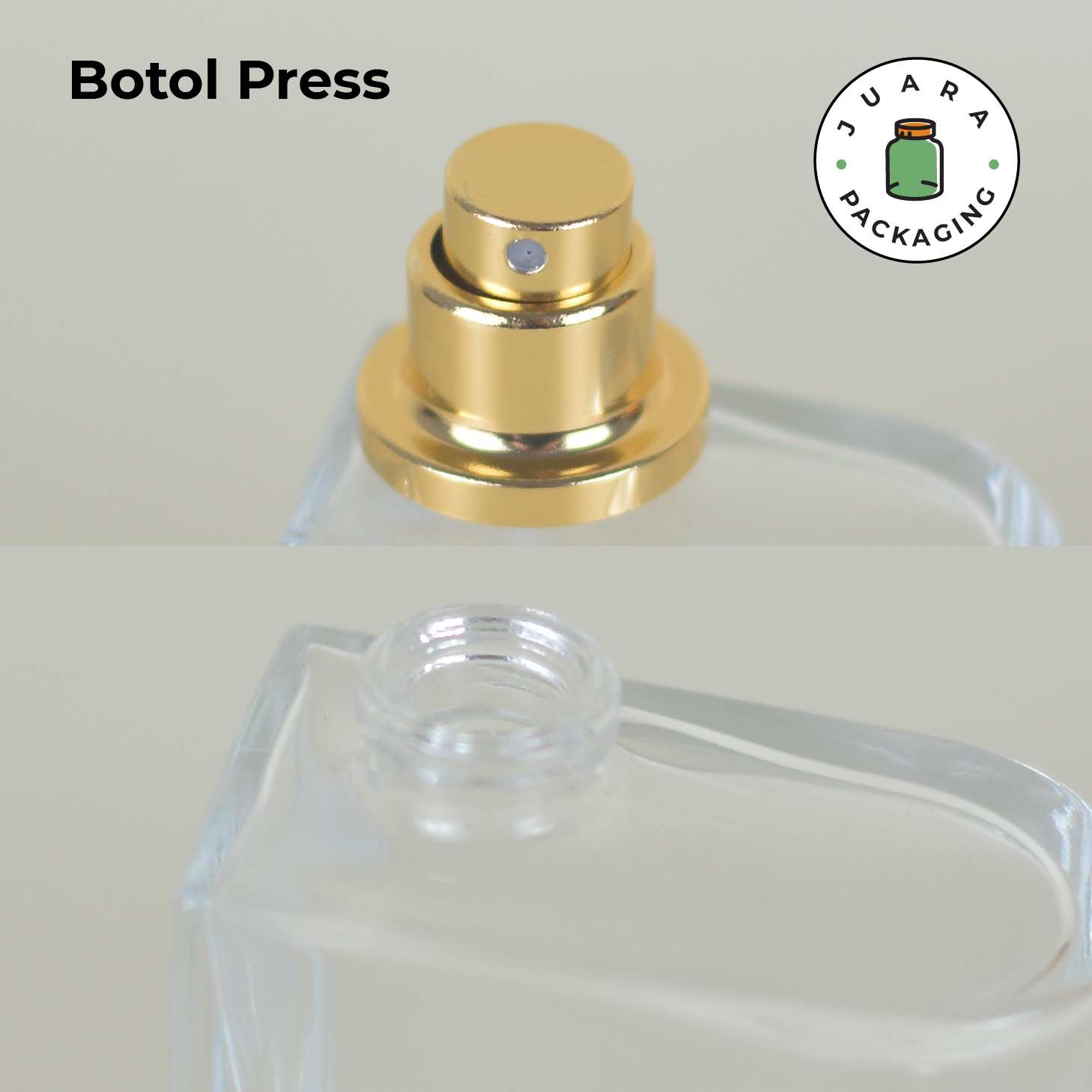 [PRESS] Botol Parfum Kotak Bening - 50 ml - Suplyer Kemasan Skincare ...