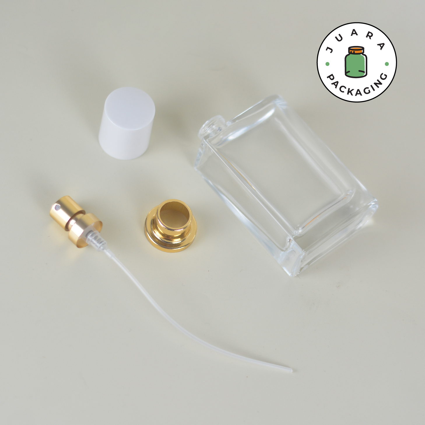 [PRESS] Botol Parfum Kotak Bening - 50 ml - Suplyer Kemasan Skincare ...