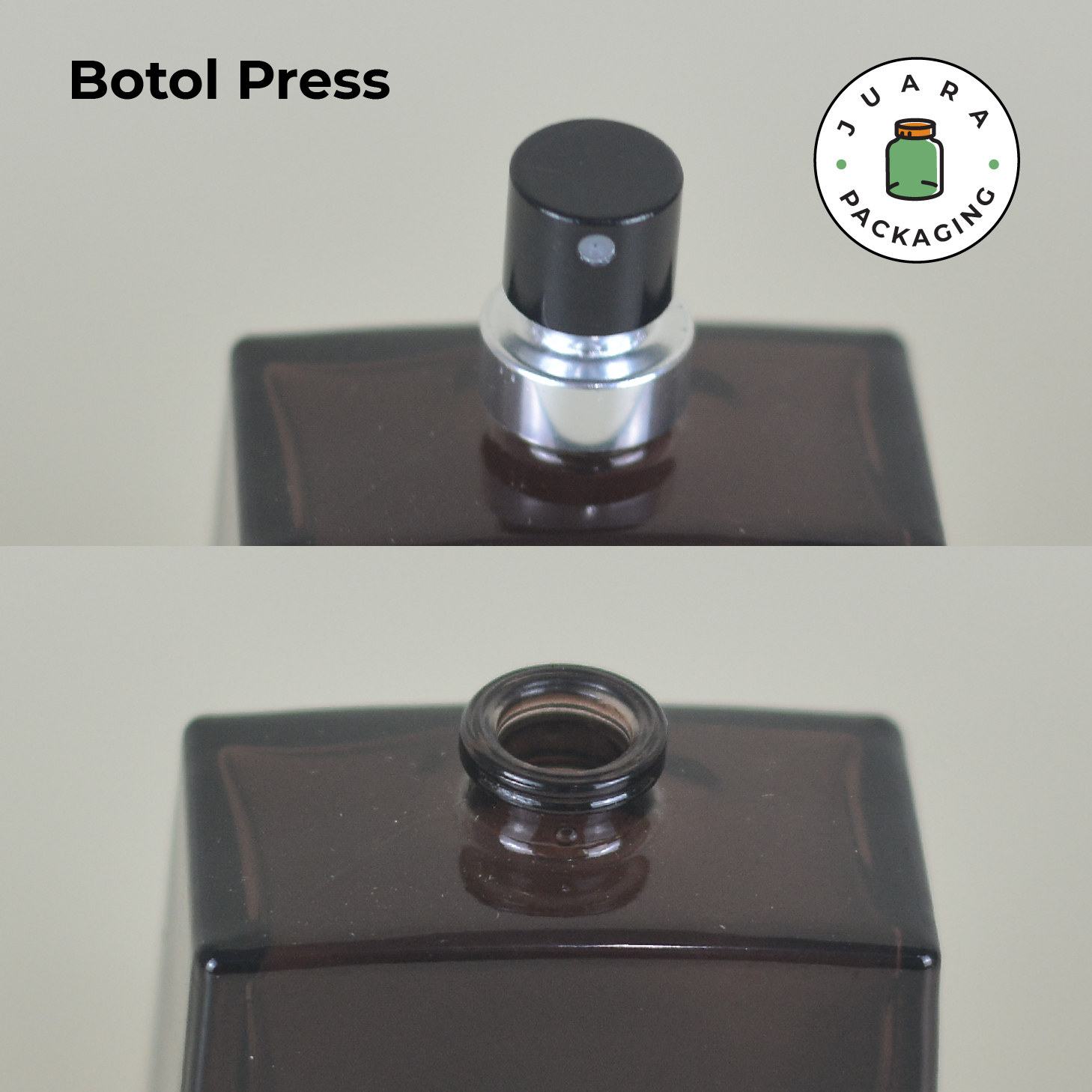 [PRESS] Botol Parfum Coklat - 50 ml - Suplyer Kemasan Skincare, Kemasan ...